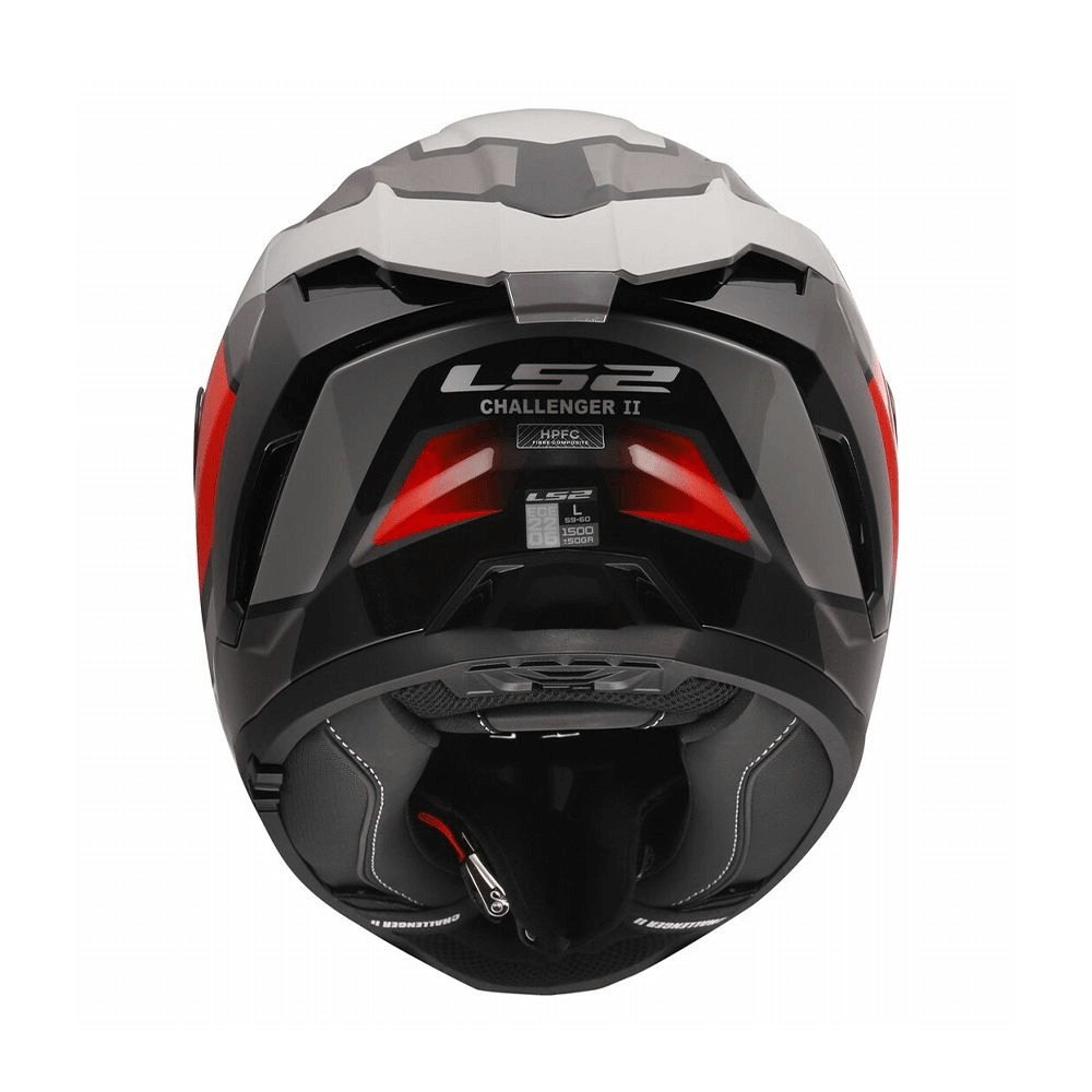 Full Face Κράνος LS2 Challenger II FF817 Viper γκρι-κόκκινο γυαλιστερό ...
