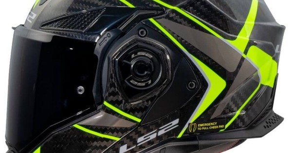 Κράνος LS2 Advant X FF901 Carbon Future II fluo κίτρινο γυαλιστερό ...