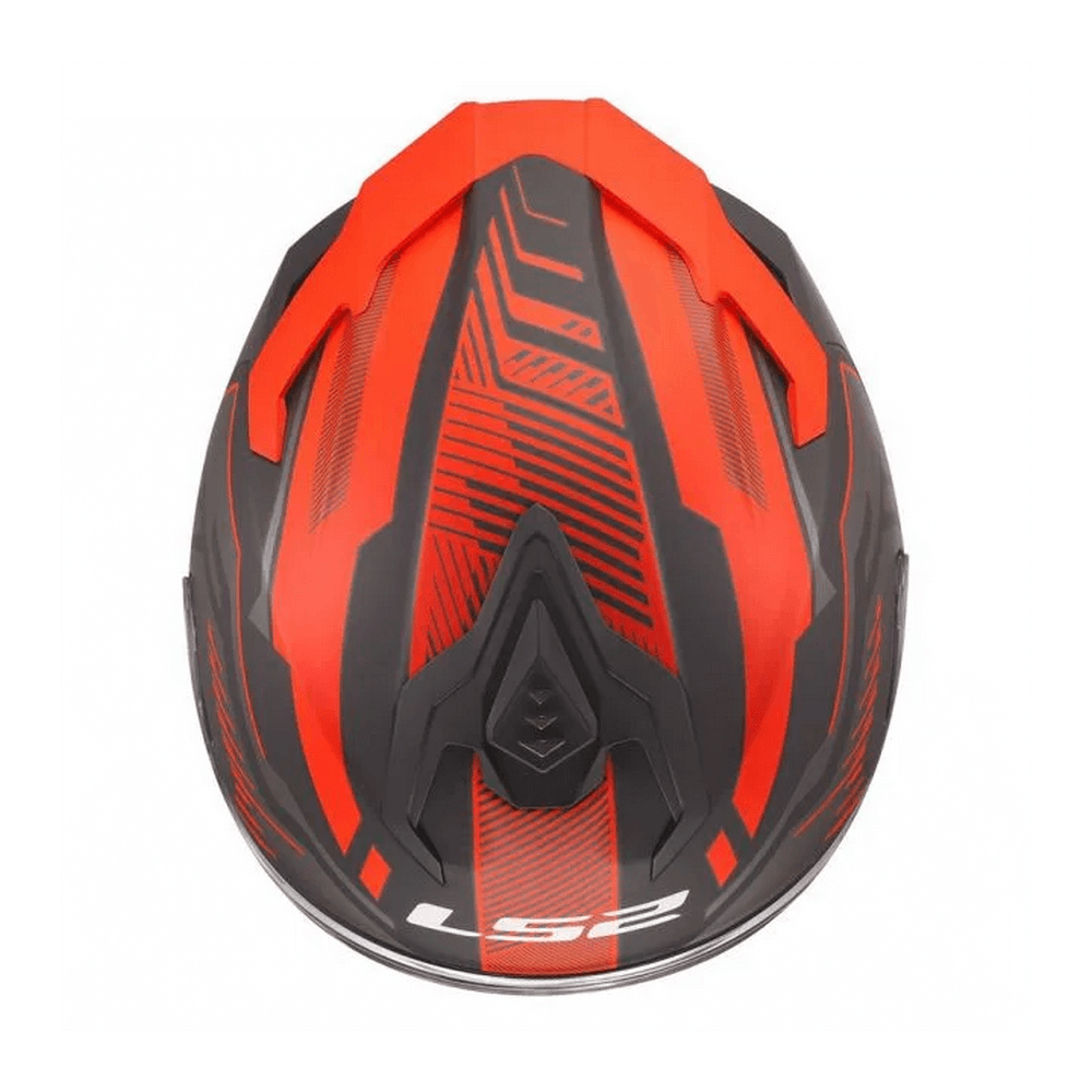 Full Face Κράνος LS2 Challenger II FF817 Dravix κόκκινο ματ - MotoRAID