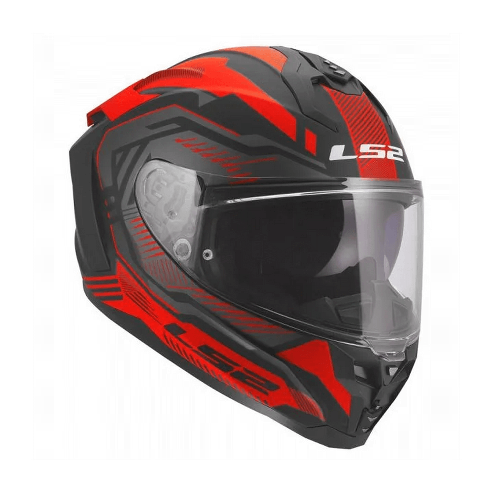 Full Face Κράνος LS2 Challenger II FF817 Dravix κόκκινο ματ - MotoRAID