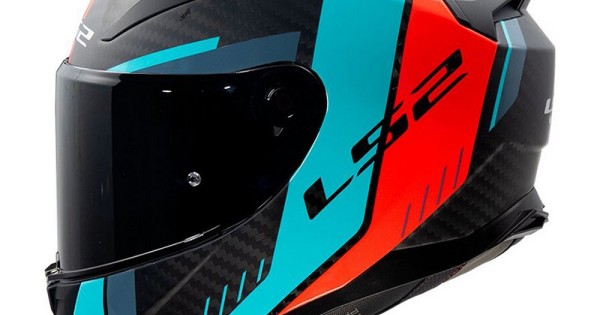 Κράνος LS2 Vector II FF811 Carbon Grid κόκκινο-γαλάζιο ματ - MotoRAID