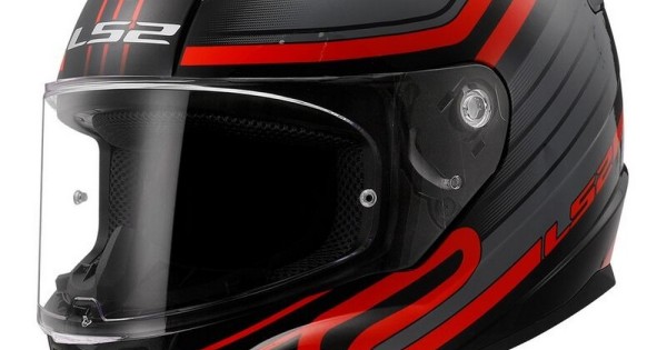 Full Face Κράνος LS2 Rapid II FF353 Circuit μαύρο-κόκκινο - MotoRAID