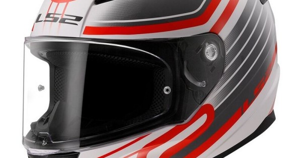 Full Face Κράνος LS2 Rapid II FF353 Circuit λευκό-κόκκινο - MotoRAID