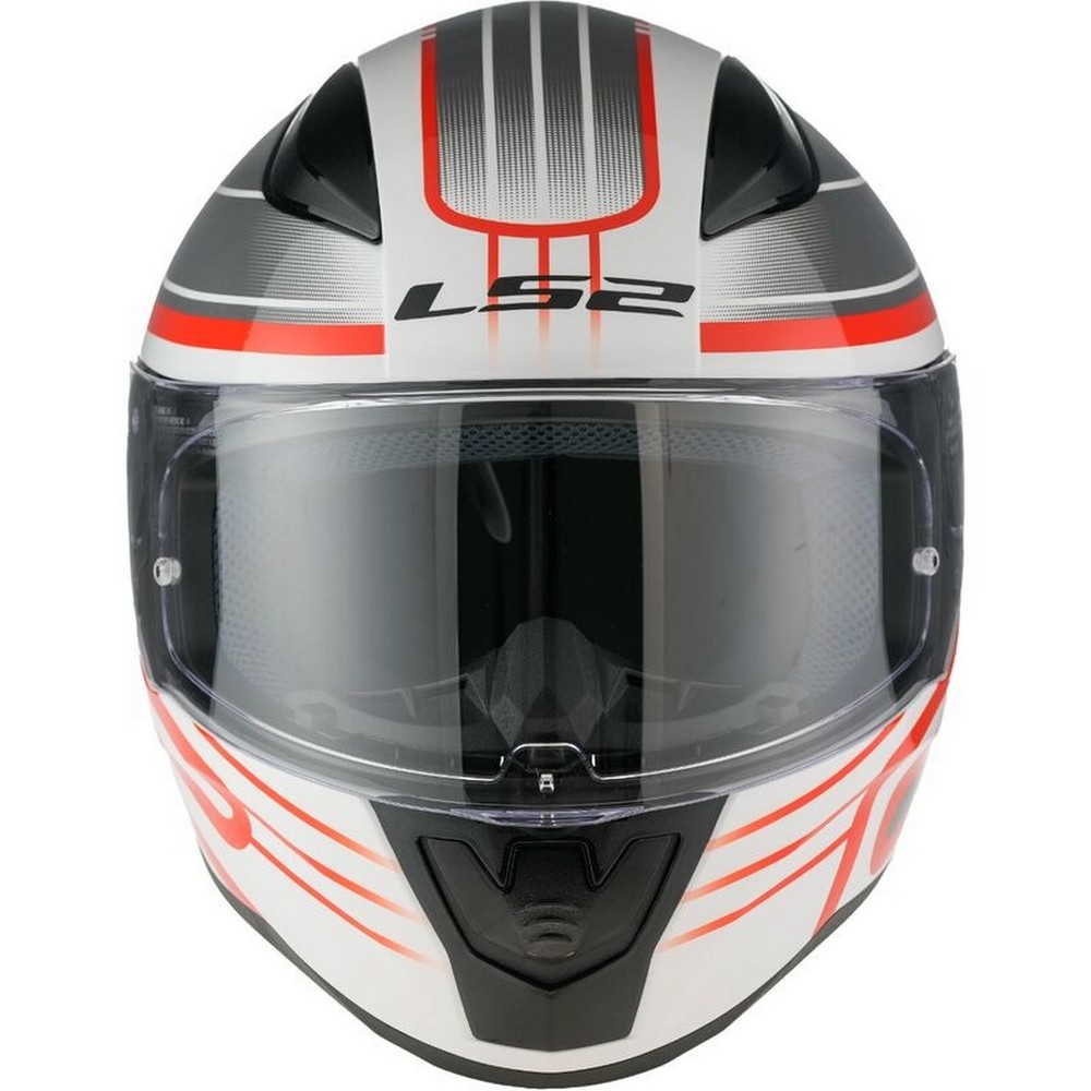 Full Face Κράνος LS2 Rapid II FF353 Circuit λευκό-κόκκινο - MotoRAID