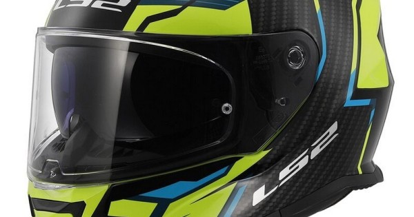 Κράνος LS2 Storm II FF800 Tracker μαύρο fluo κίτρινο γυαλιστερό