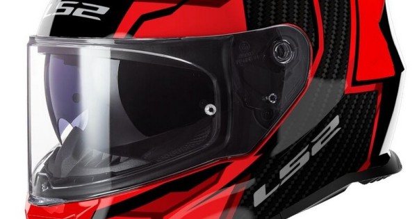 Full Face Κράνος LS2 Storm II FF800 Tracker μαύρο κόκκινο γυαλιστερό ...