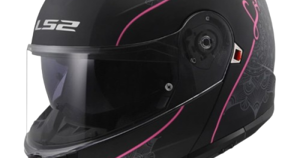 Κράνος LS2 Strobe II FF908 Lux μαύρο ροζ ματ - MotoRAID