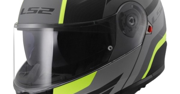 Κράνος LS2 Strobe II FF908 μαύρο fluo κίτρινο ματ - MotoRAID