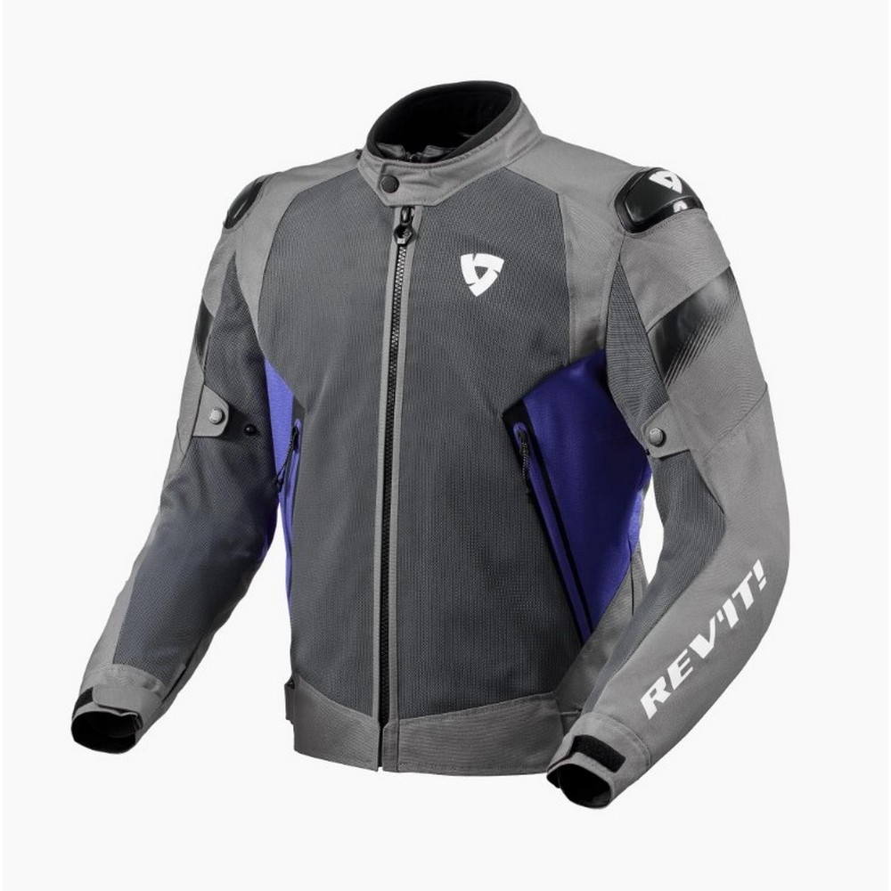 Μπουφάν καλοκαιρινό RevIT Control Air H2O γκρι-μπλε (και αδιάβροχο) - MotoRAID