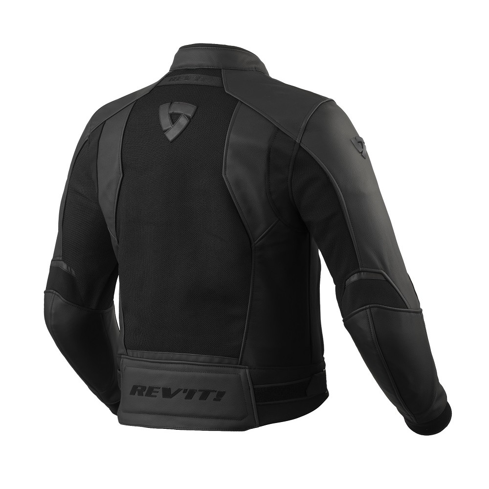Μπουφάν RevIT Ignition 4 μαύρο (δερμάτινο) - MotoRAID