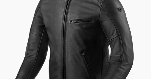 Μπουφάν RevIT Rino μαύρο (δερμάτινο) - MotoRAID