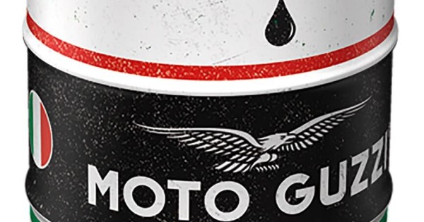 Κουμπαράς βαρέλι λαδιού με λογότυπο Moto Guzzi - MotoRAID