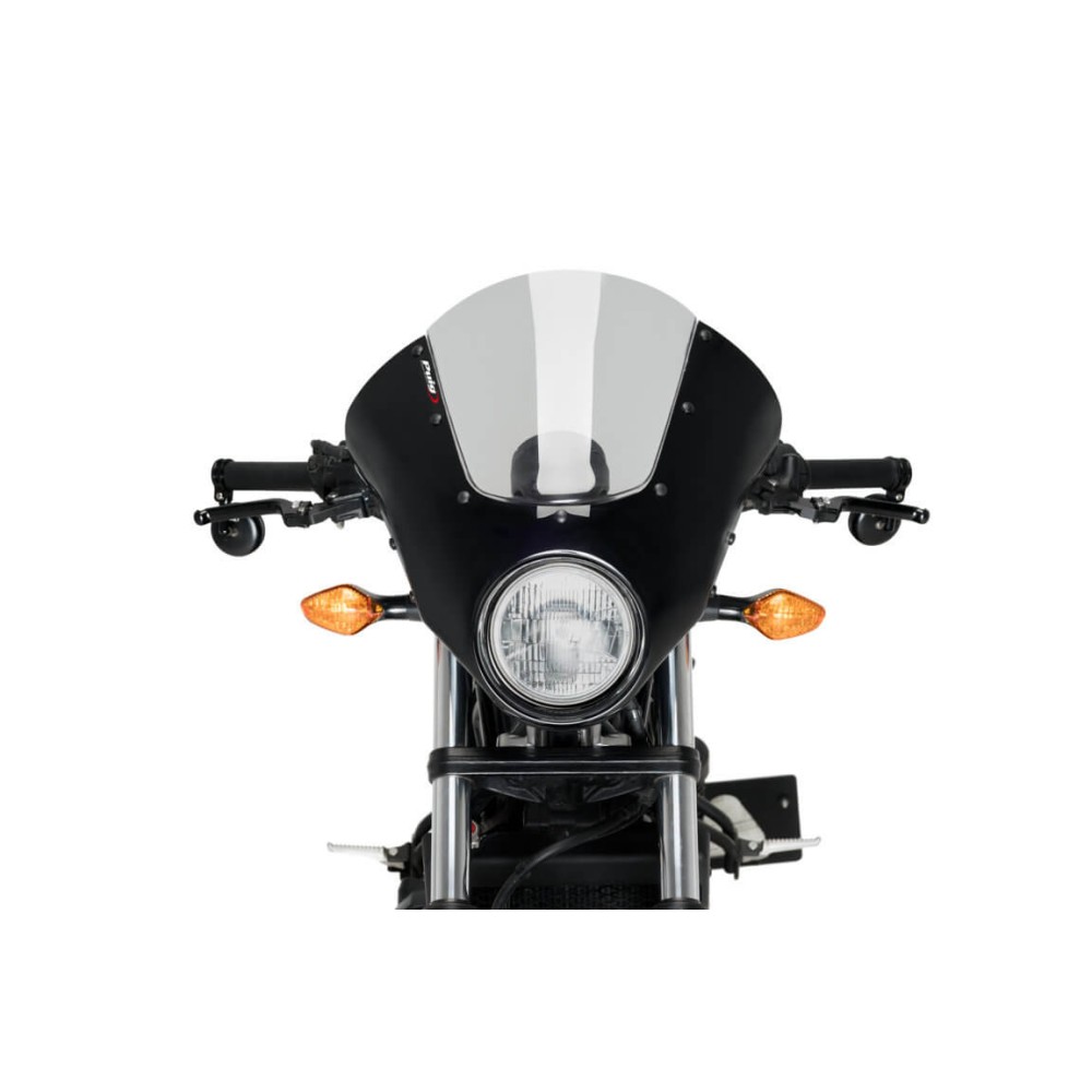 Puig Dark Night semi-fairing Honda CMX 500 Rebel -19 μαύρο με ζελατίνα ...