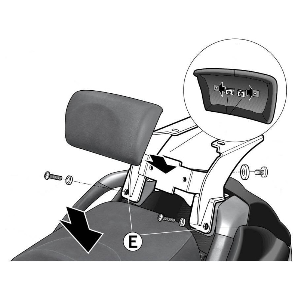 Βάση topcase SHAD Piaggio MP3 125-300-400-500/LT/SPORT/HYBRID - MotoRAID