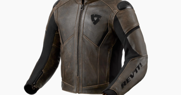 Μπουφάν RevIT Parallax καφέ (δερμάτινο) - MotoRAID