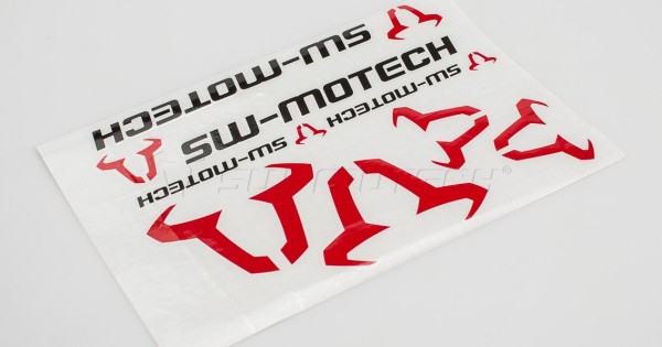 Σετ Αυτοκόλλητα SW-Motech μαύρο-κόκκινο - MotoRAID